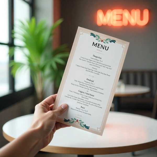 A4 Slim Menu | I You Print