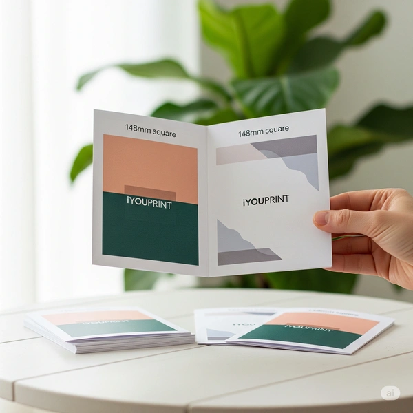 148mm Square Folded Leaflets | I You Print