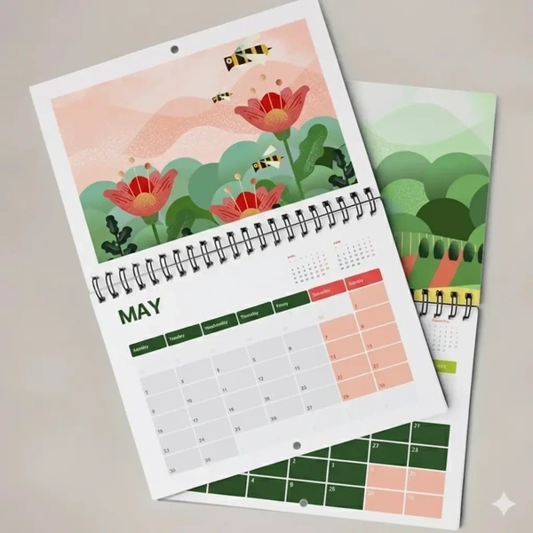 Wiro Bound Drilled Calendars | I You Print