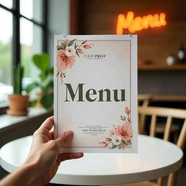 A3 Menu Printing, Restaurant Cafe Takeaway Dine-in | I You Print