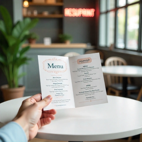 Roll Fold Menu Printing | Restaurant Cafe Takeaway | I You Print