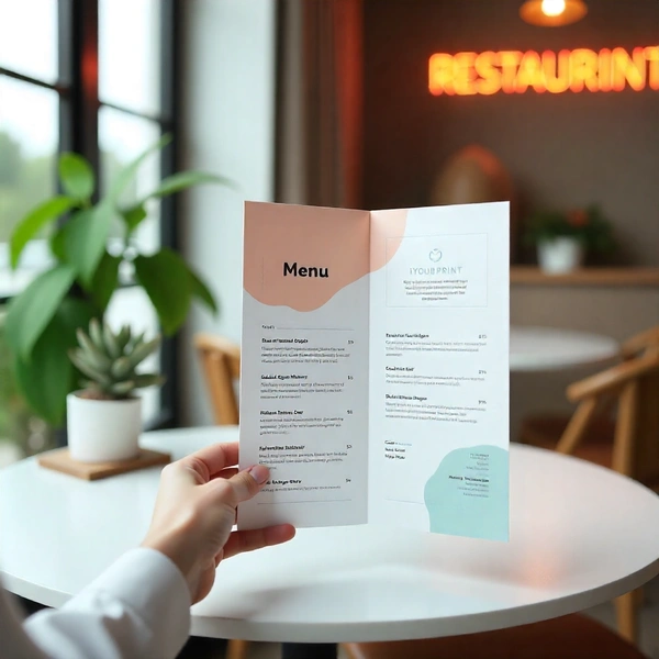 A5 Slim Folded Menu | I You Print