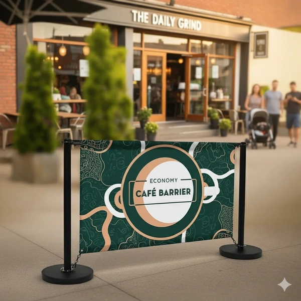 Economy Cafe Barriers | Budget Outdoor Displays | I You Print